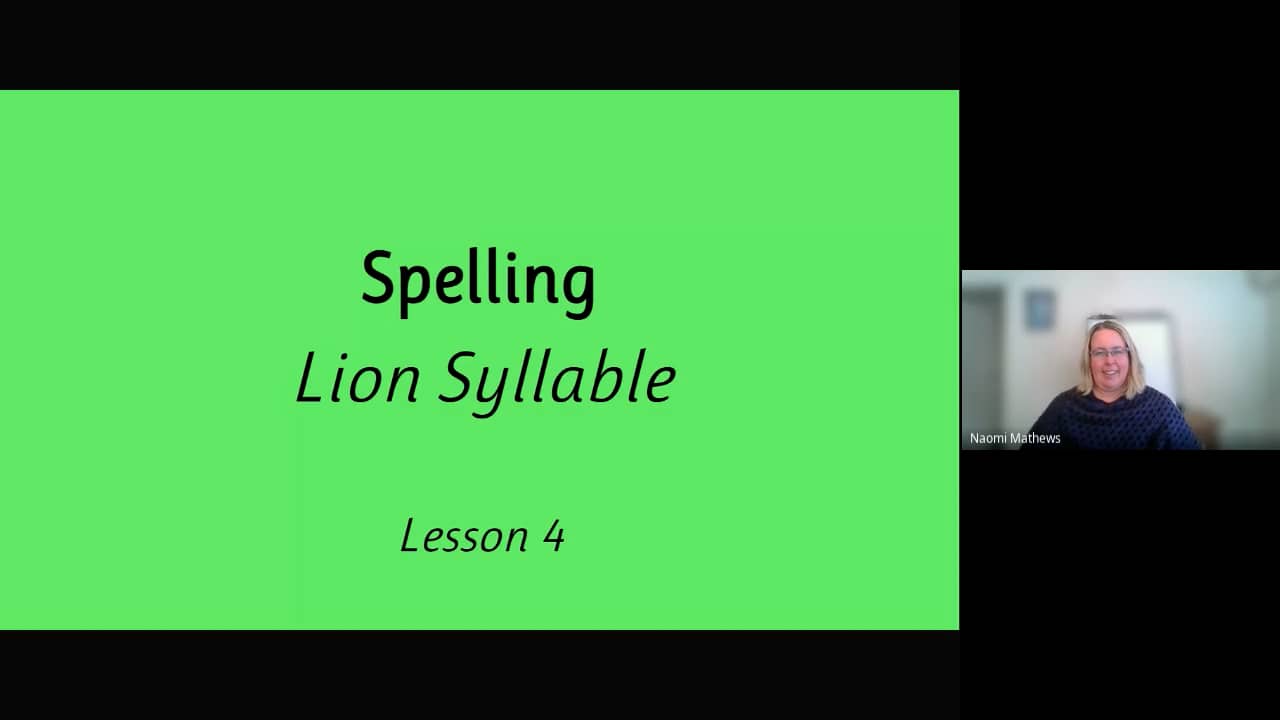 4 Spelling - Lion Syllables on Vimeo