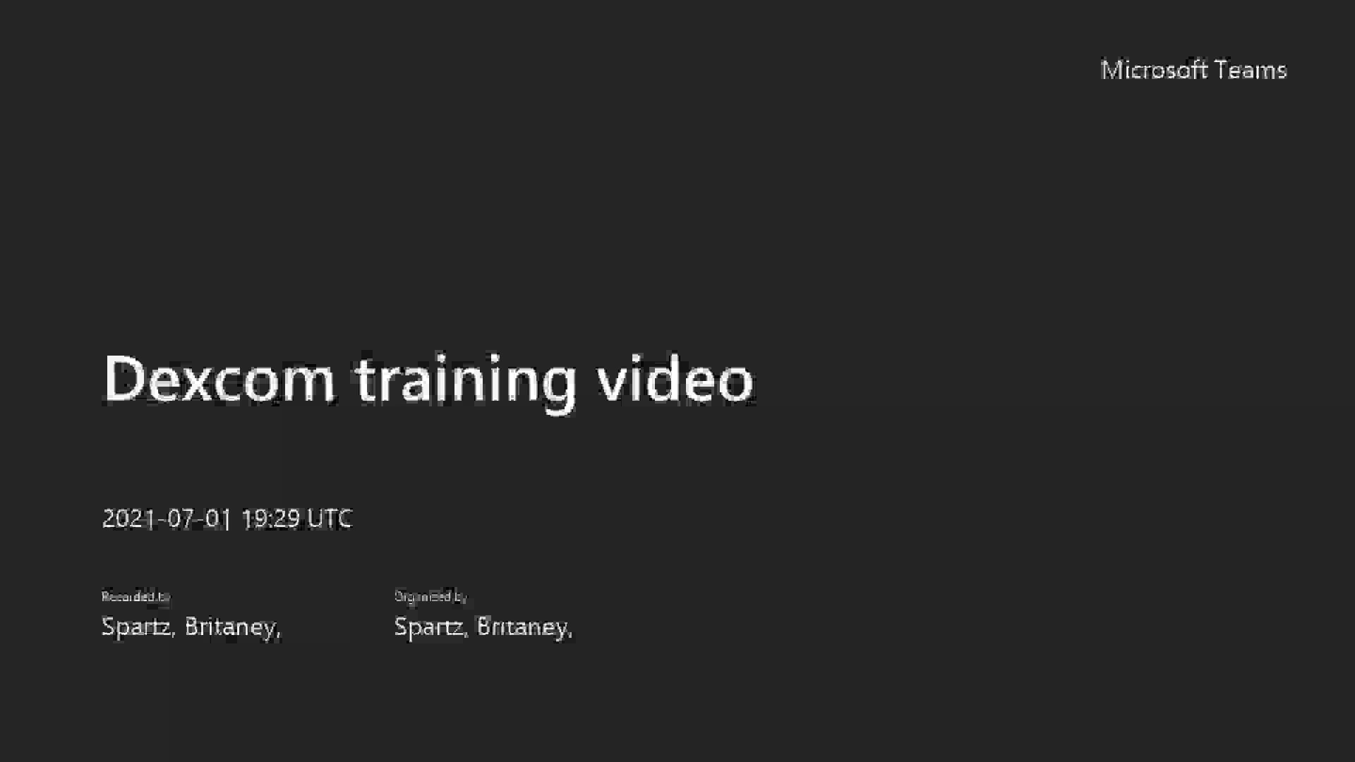 Dexcom training video on Vimeo