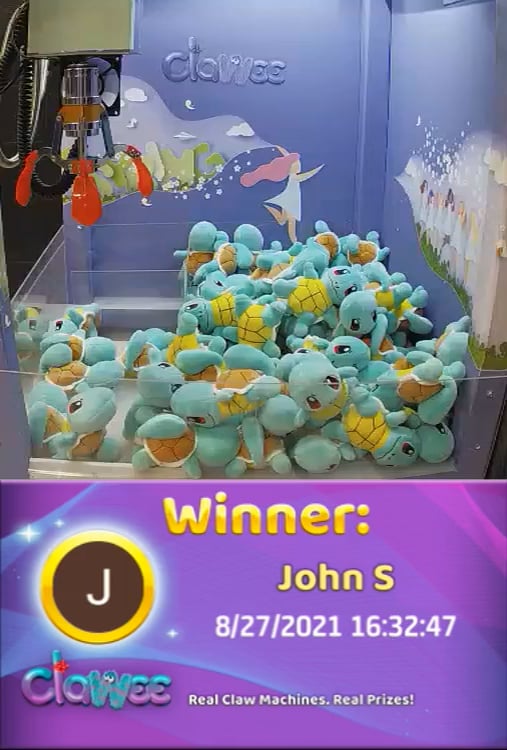 I played Clawee and won a real prize! Check it out! --->