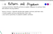 Patterns And Algebra Introduction On Vimeo