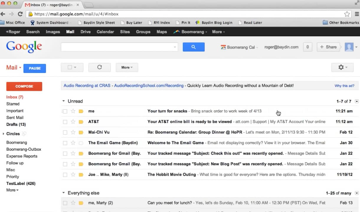 Boomerang for Gmail Demo on Vimeo