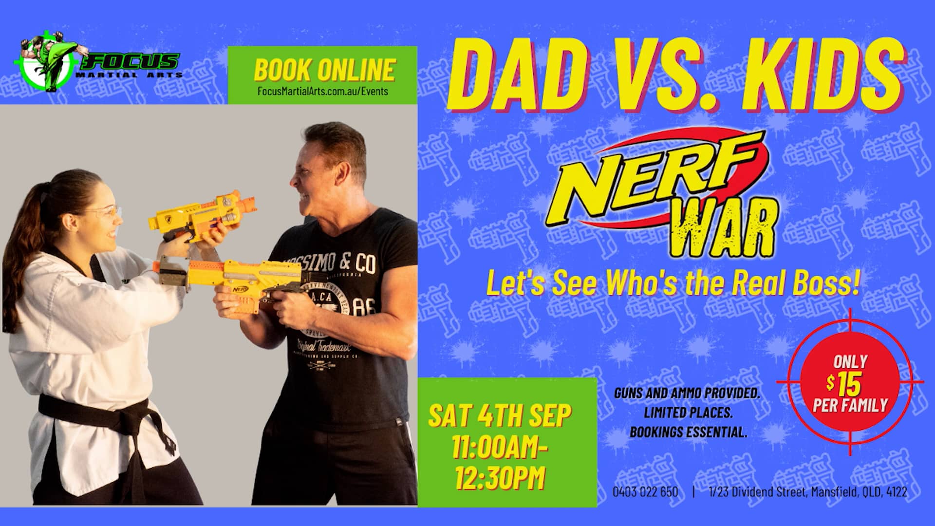 Dad Vs. Kids Nerf War on Vimeo