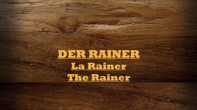 Der Rainer on Vimeo