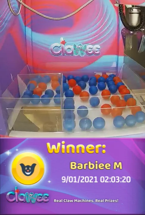 I played Clawee and won a real prize! Check it out! --->