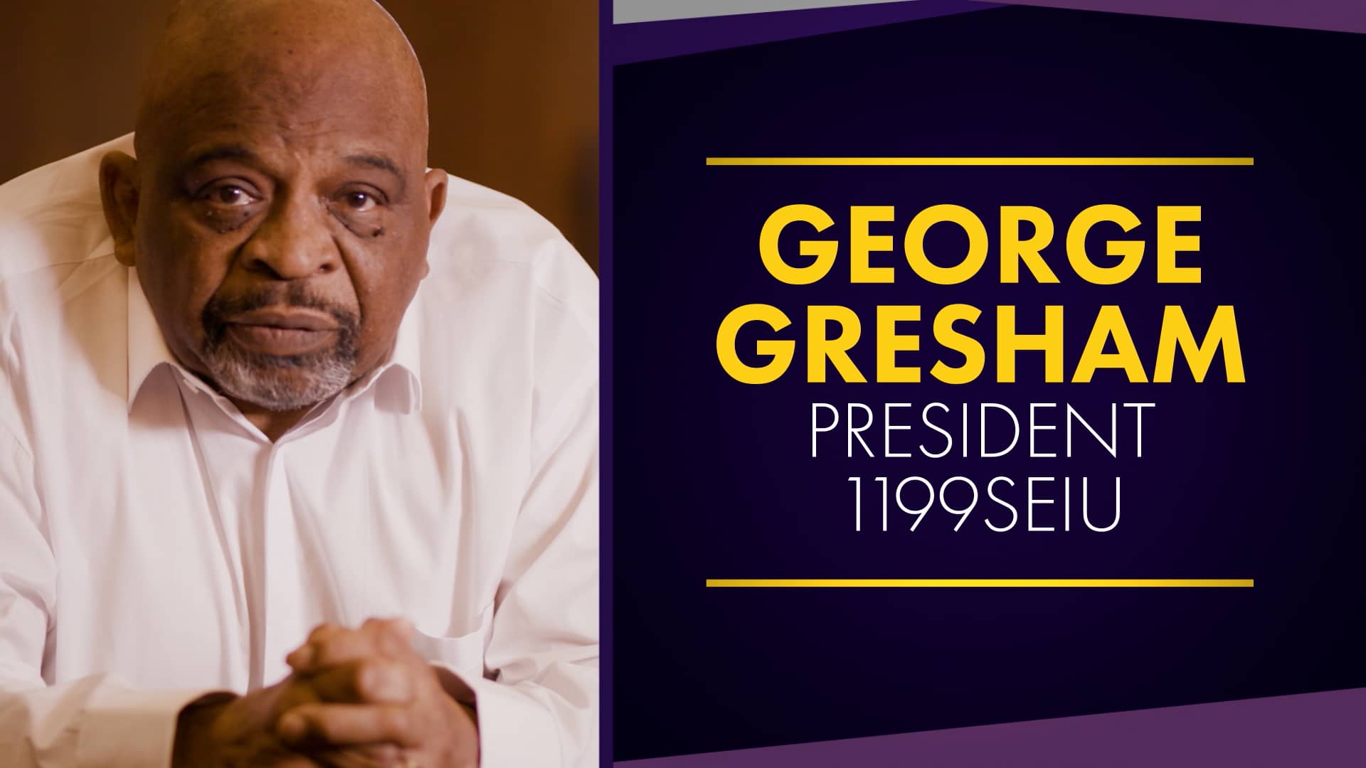 A Message From 1199SEIU President George Gresham (Ext) on Vimeo