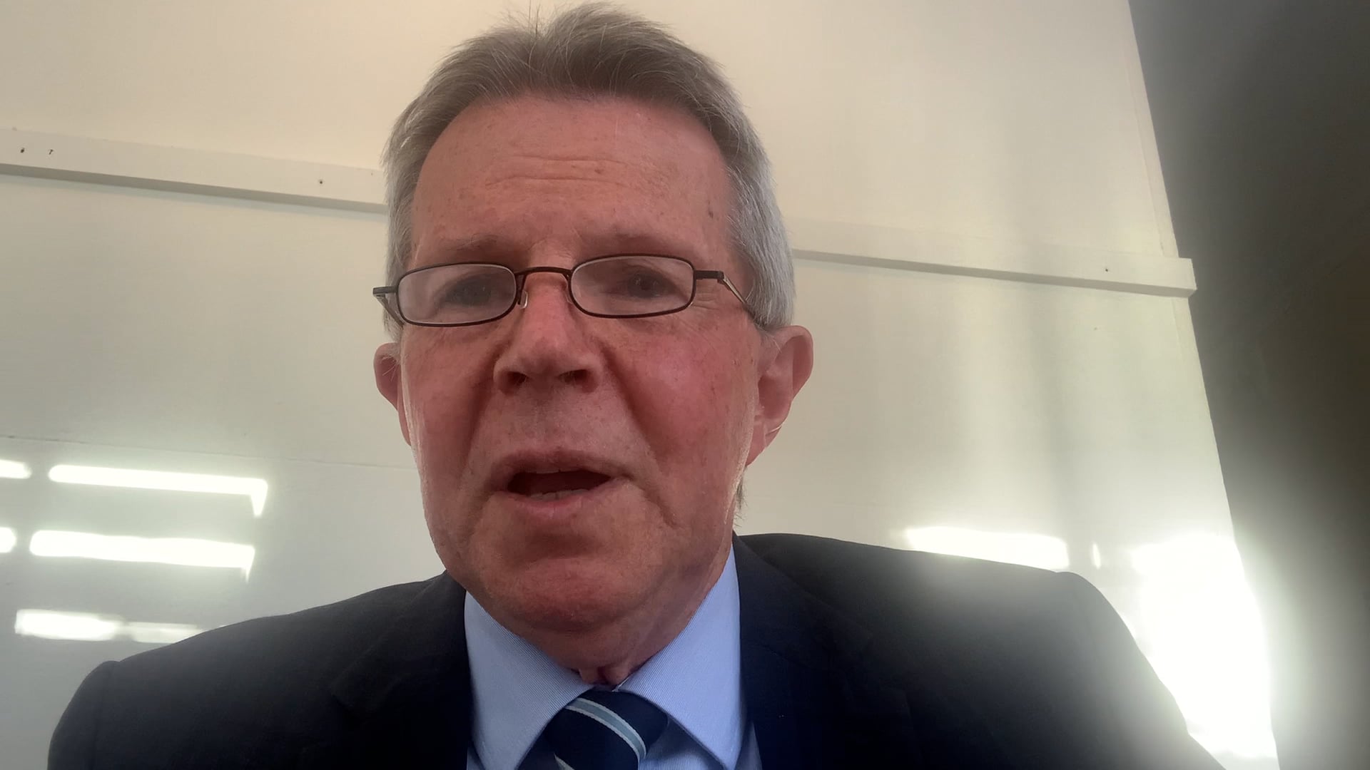 Graeme Irwin message to staff on Vimeo