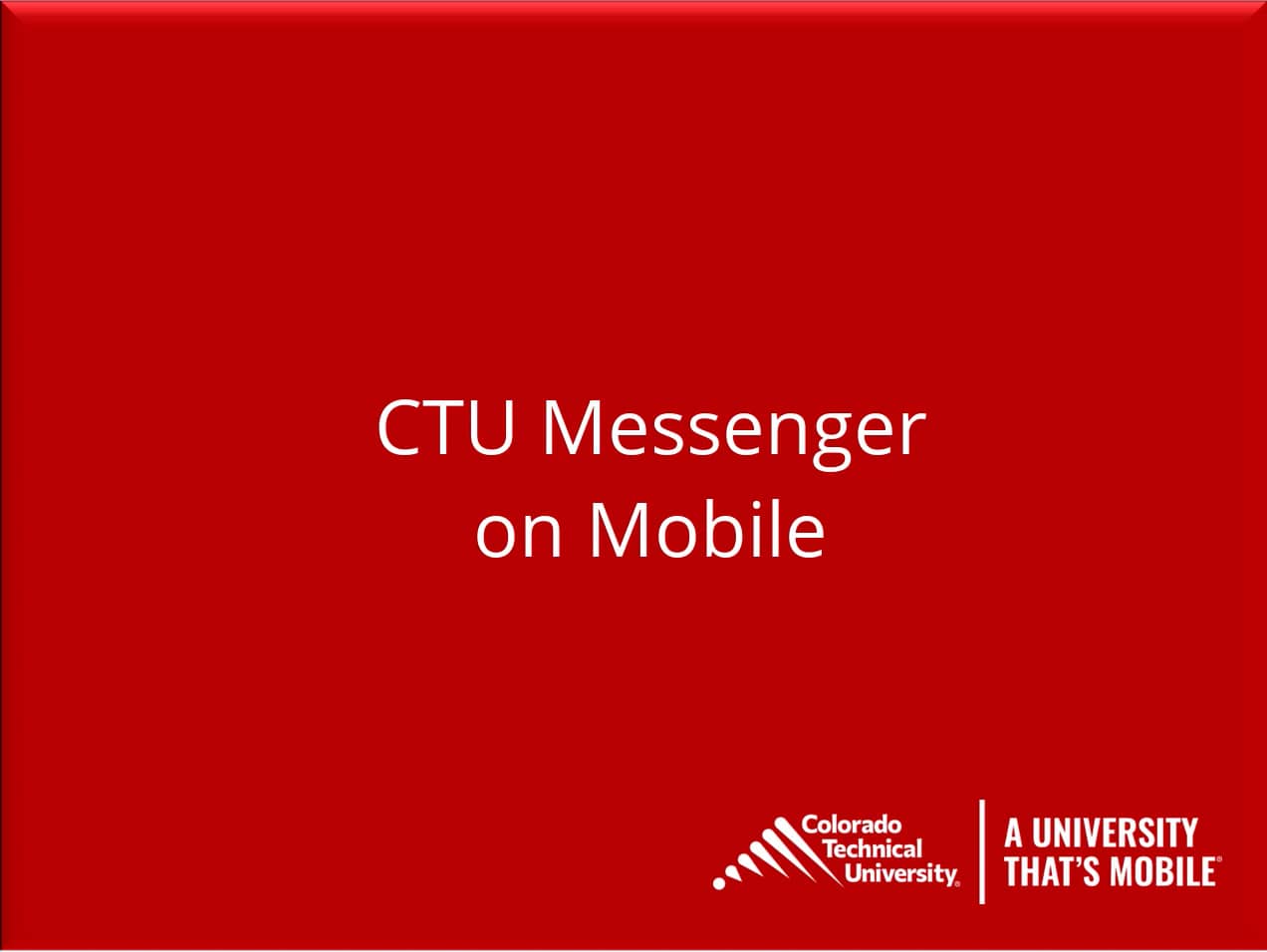 CTU Messenger on Mobile_v2 on Vimeo