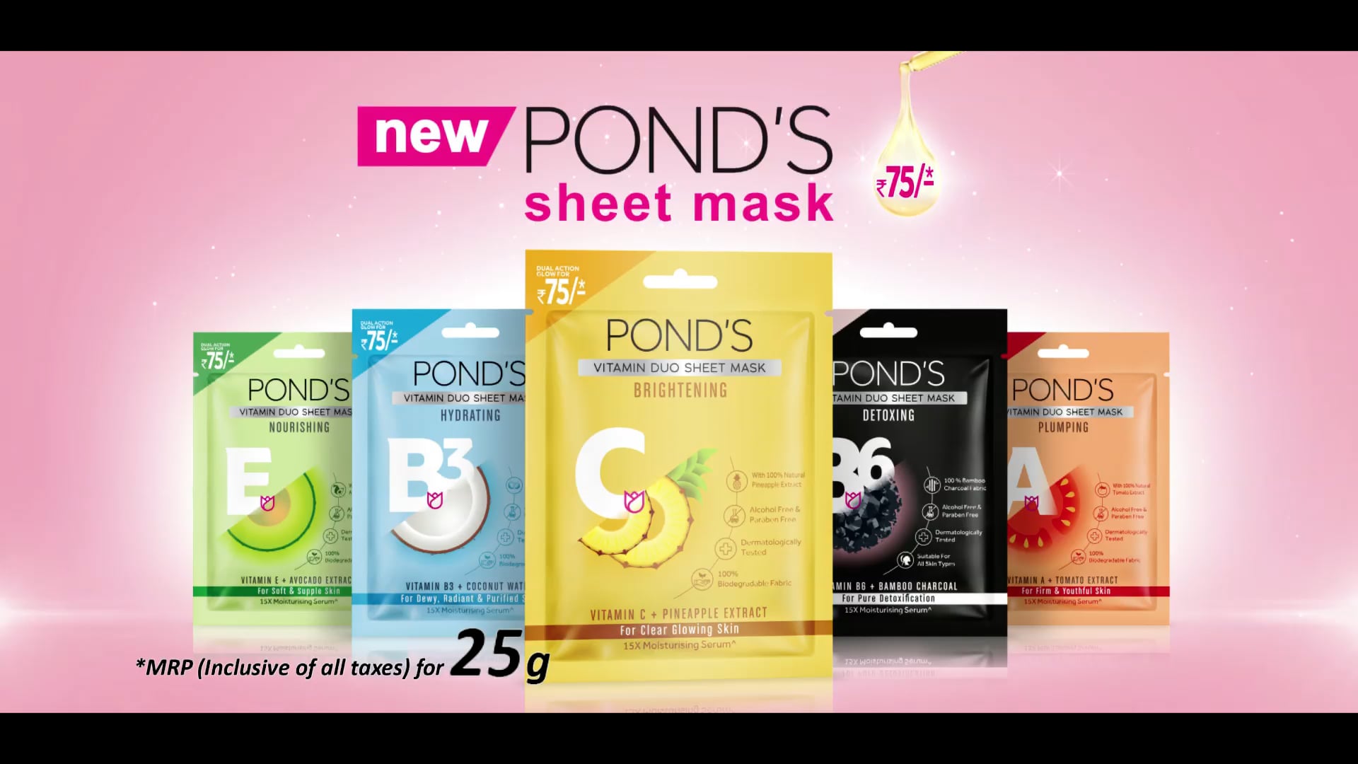 Ponds Sheet Mask (Charcoal) on Vimeo