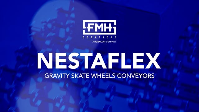 NestaFlex 376 AL/FL Gravity Skate Wheel Conveyors | FMH Conveyors