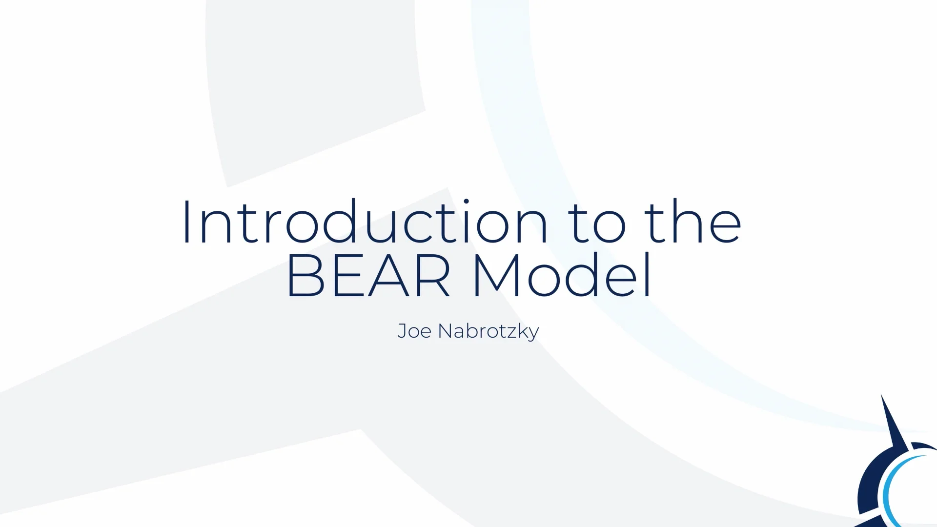 Introduction to The BEAR Model