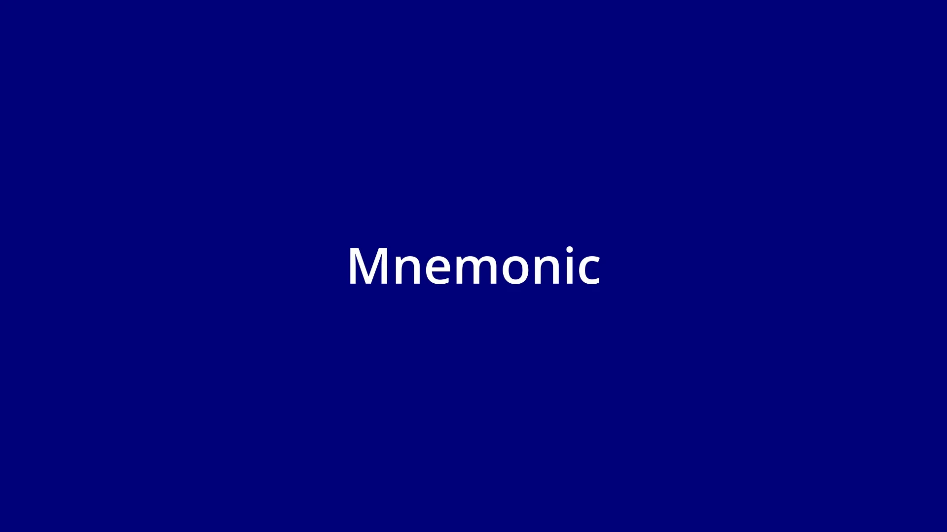 Prep - Mnemonic.mp4