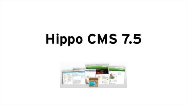Hippo CMS 7.5 overview on Vimeo