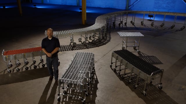 NestaFlex 226 Gravity Skate Wheel Conveyors | FMH Conveyors