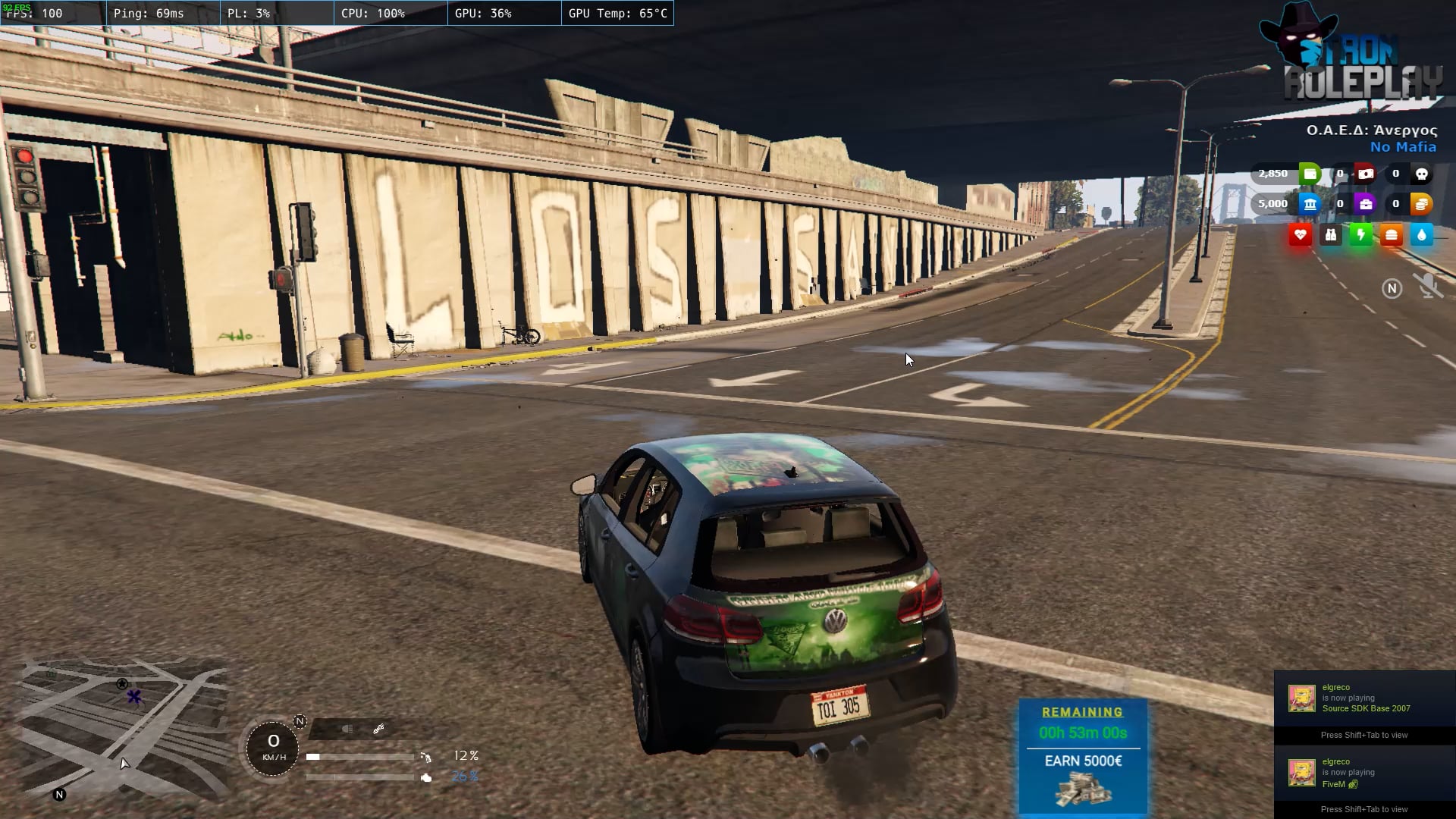 FiveM - Tron Roleplay _ Create Mafia _ Experience System _ Free vMenu ...