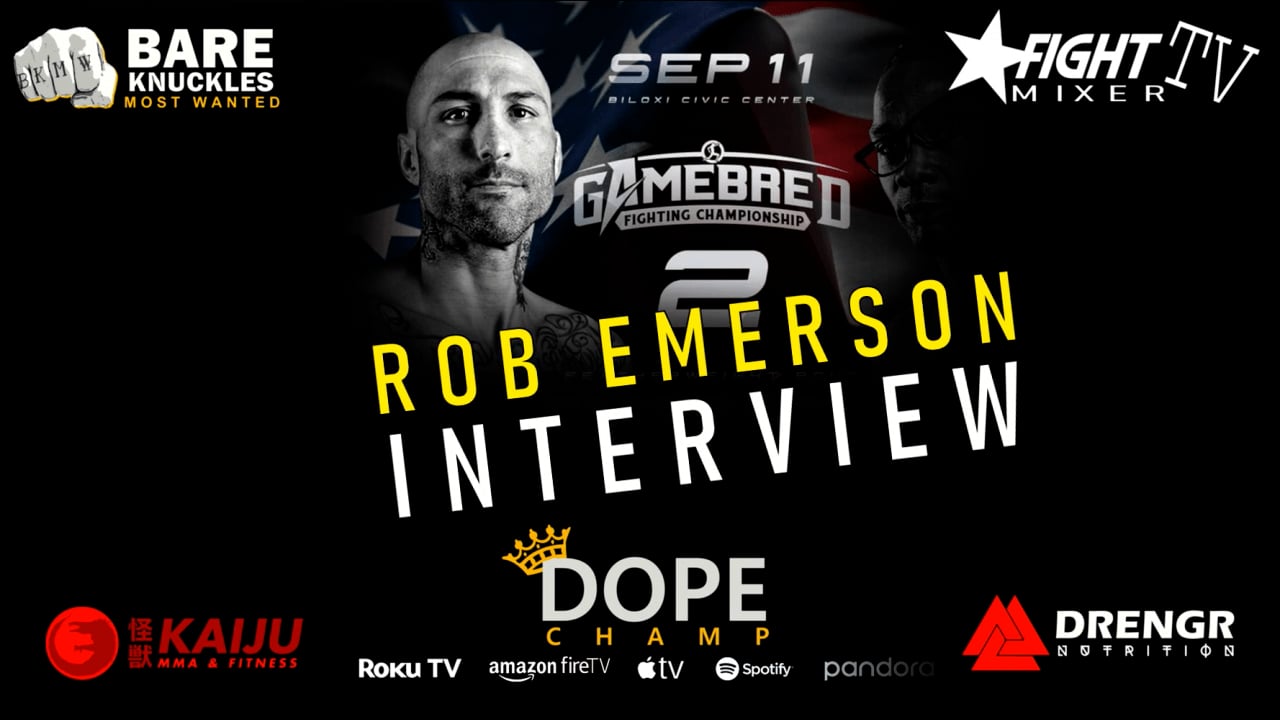 Gamebred Fighter Rob Emerson Interview.mp4 on Vimeo