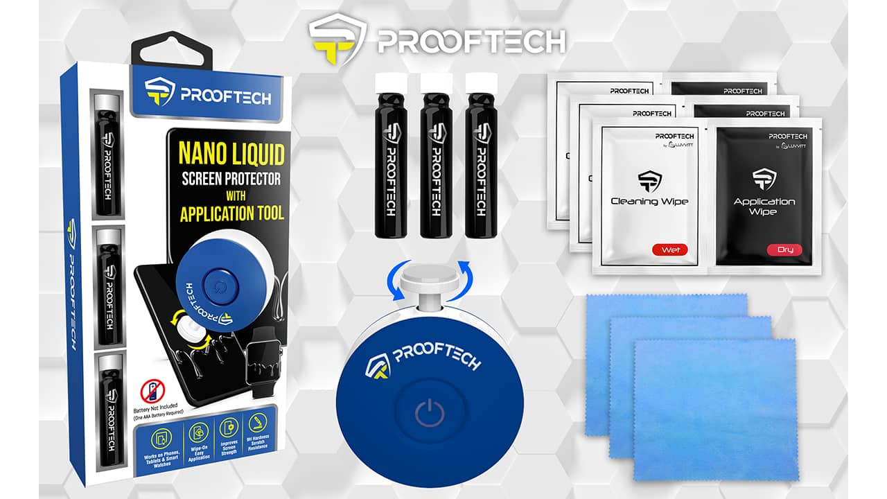 ProofTech Liquid Glass Screen Protector with Application Tool for All ...