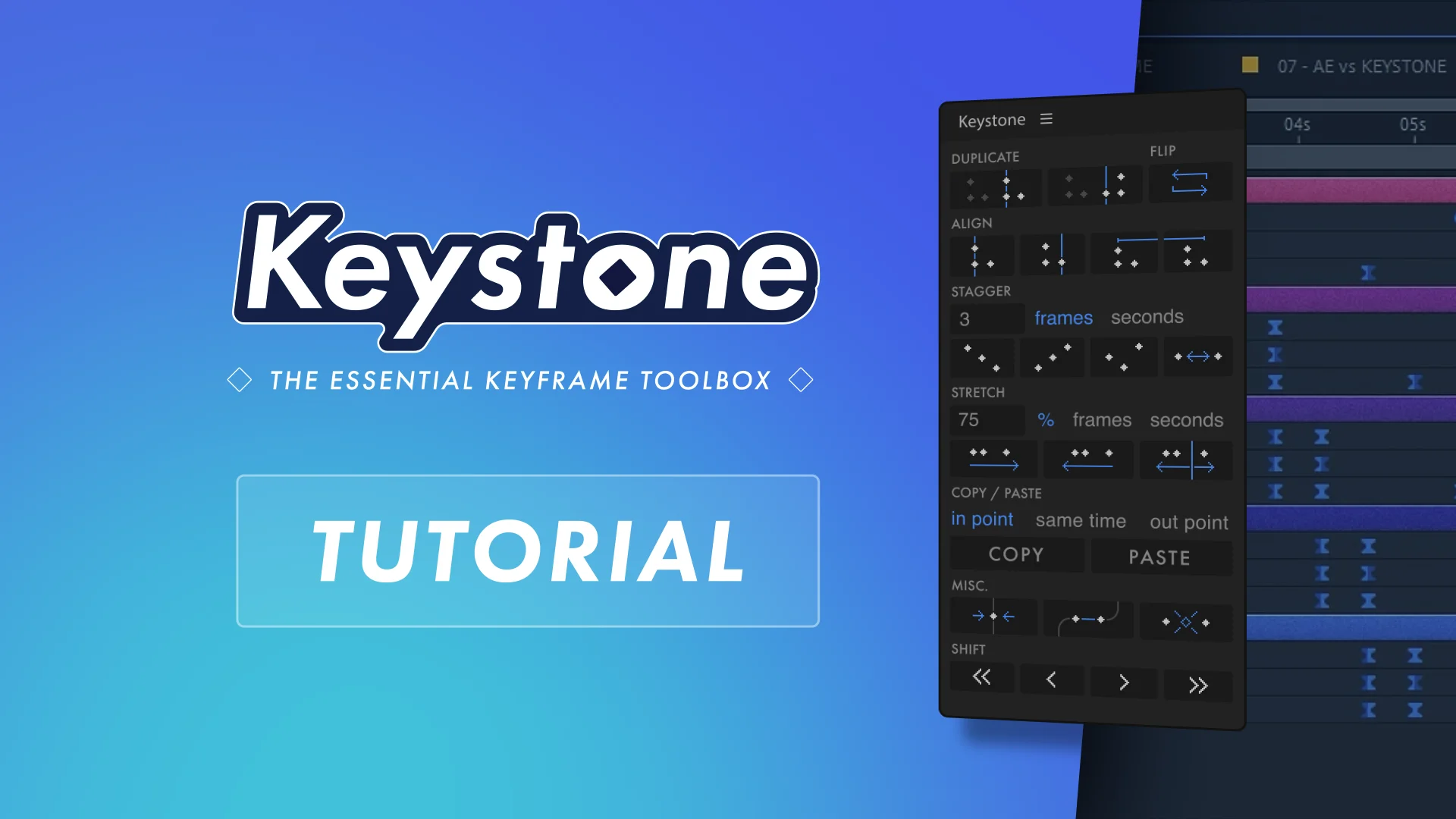 Keystone tutorial - After Effects extension