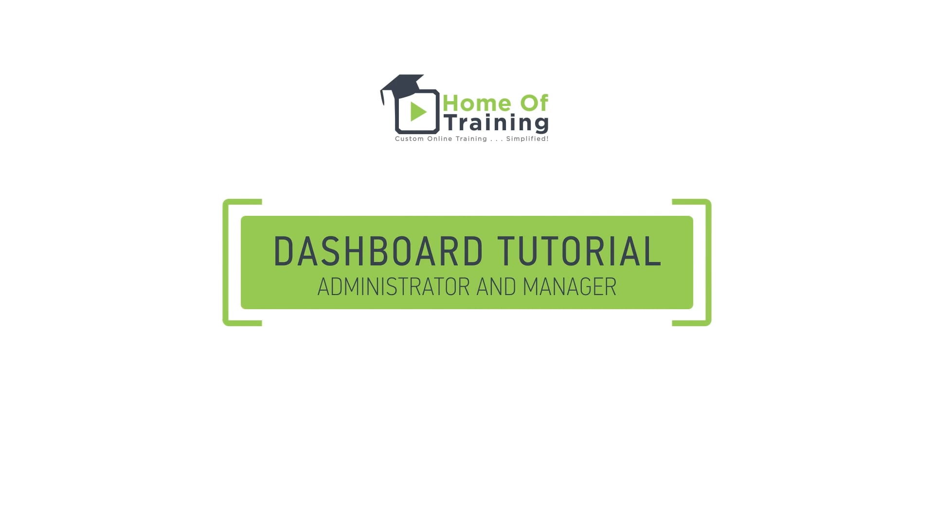 HOT Tutorial Dashboard