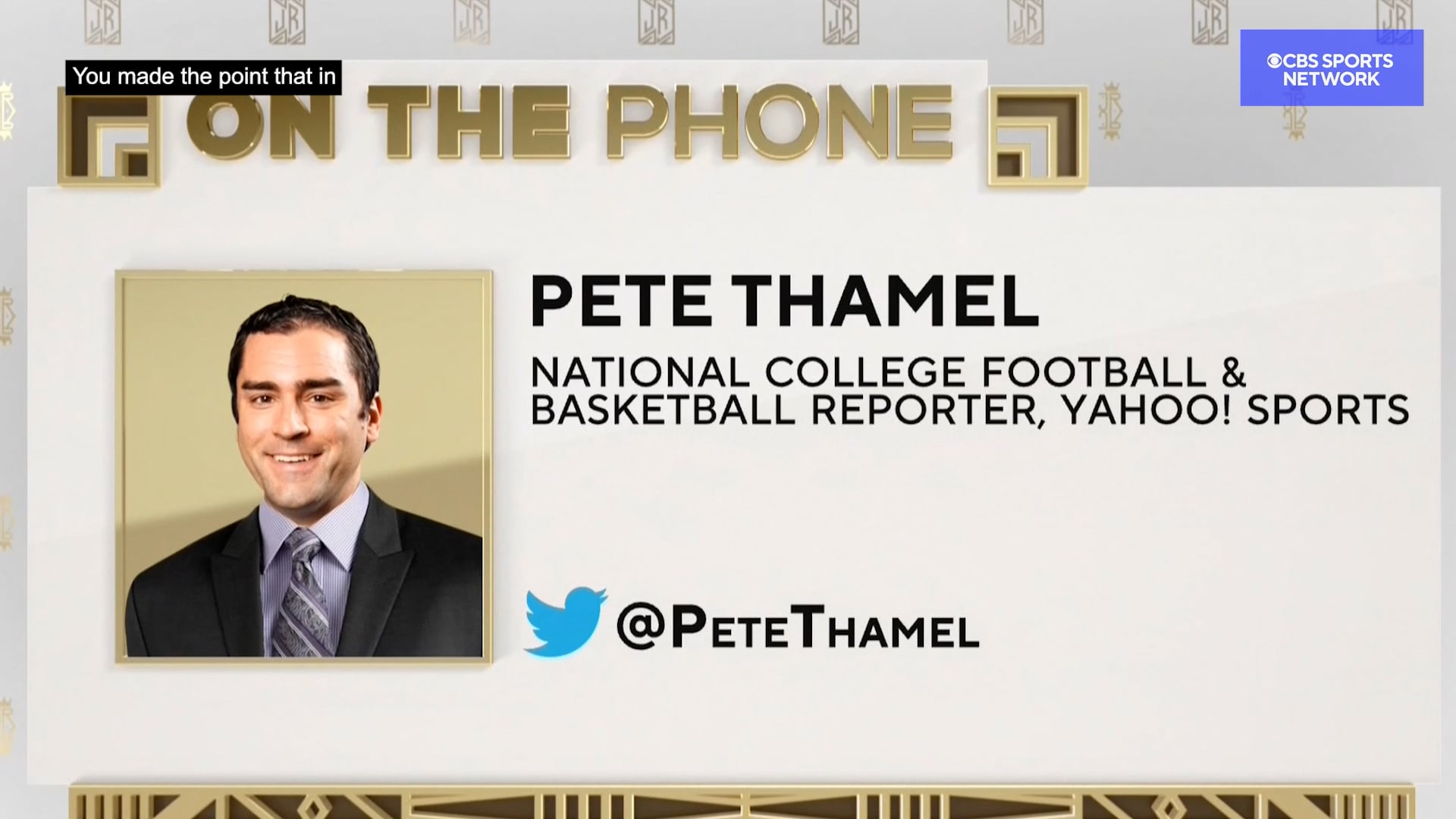 Pete Thamel on UCLA's Win over LSU on Vimeo