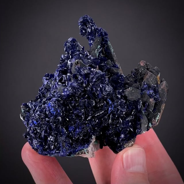 Azurite on Quartz (RARE - Szenics & Harvard Coll.) | Manto Cuba Mine ...