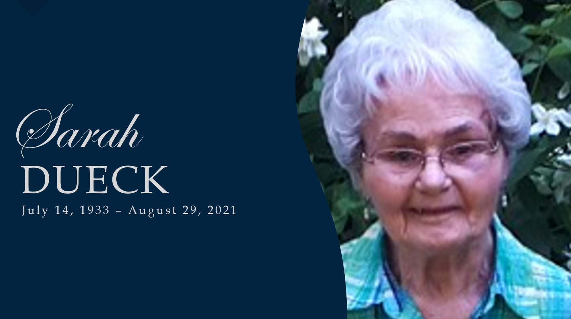 Recording of the Celebration of Life for Sarah Dueck on Vimeo