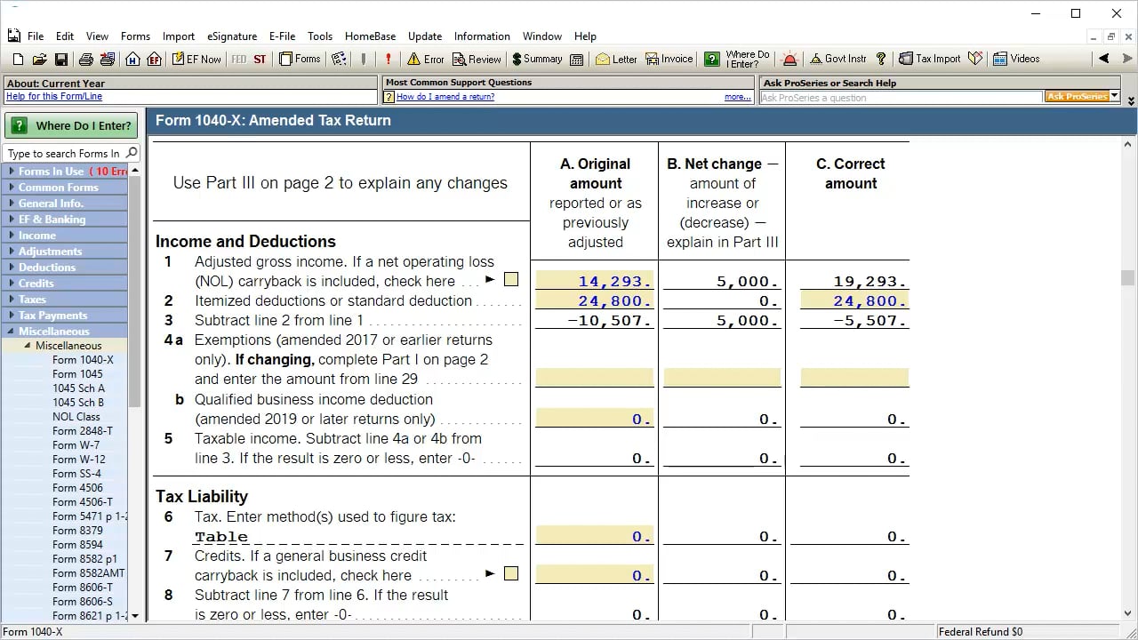 ProSeries Tax Software - Intuit - ProSeries Tax Software - Completing ...