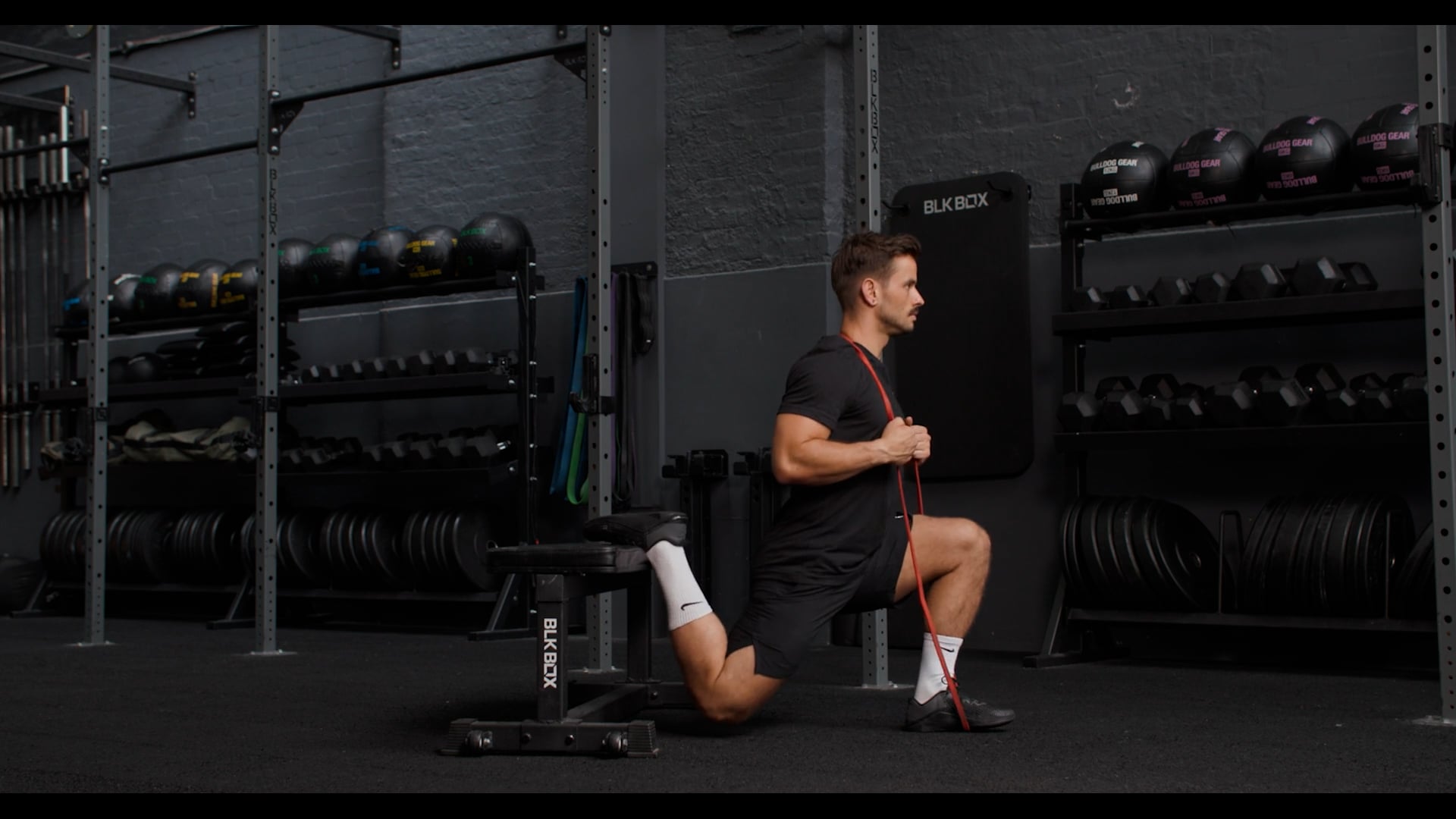 Band Bulgarian Split Squat on Vimeo