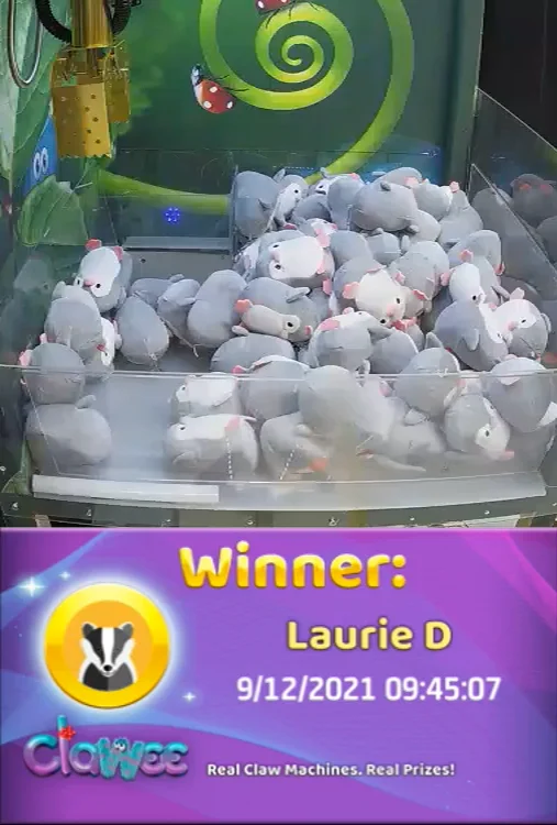 I played Clawee and won a real prize! Check it out! --->