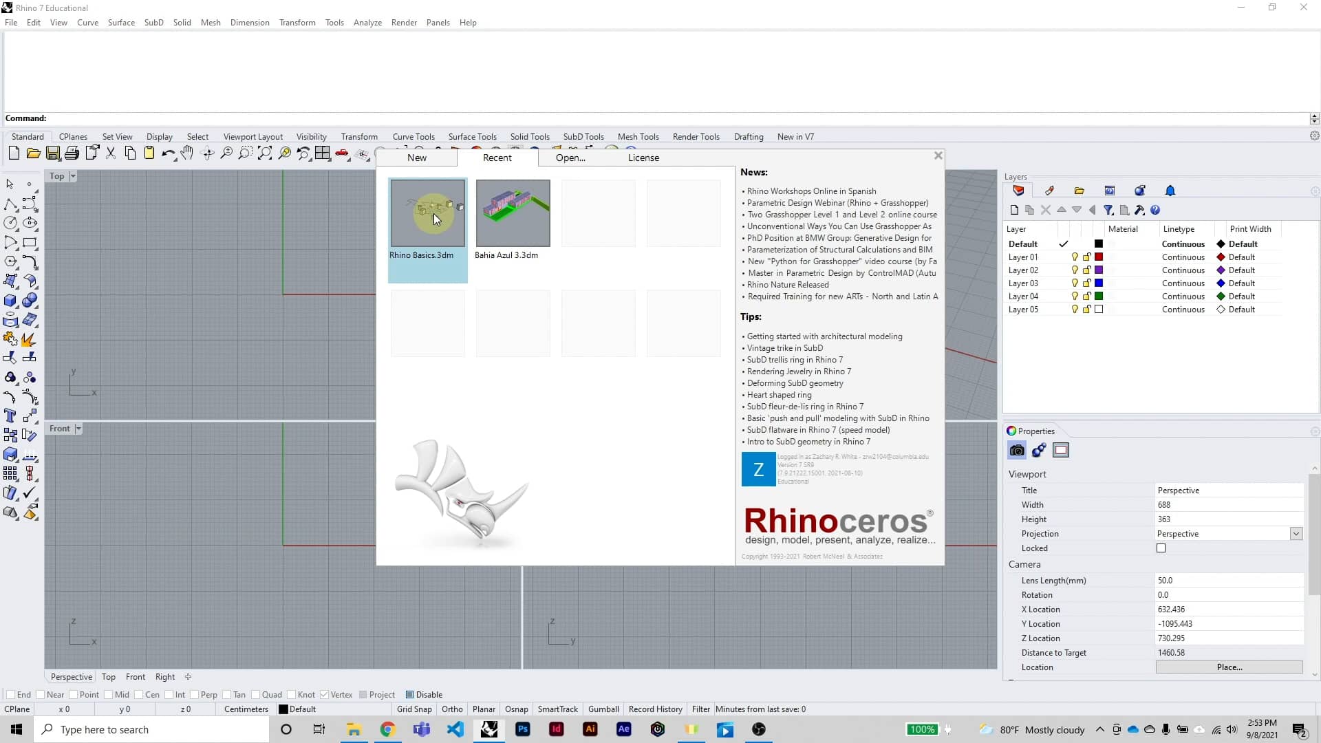 Introduction to Rhino 1 of 3: Interface on Vimeo