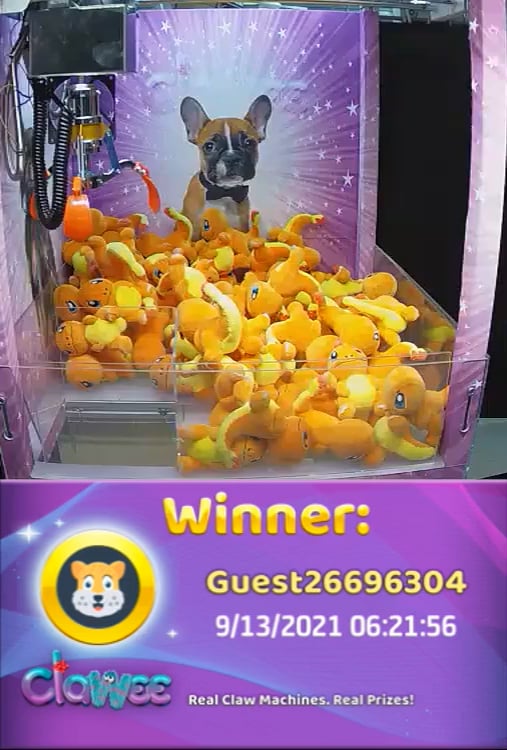 I played Clawee and won a real prize! Check it out! --->