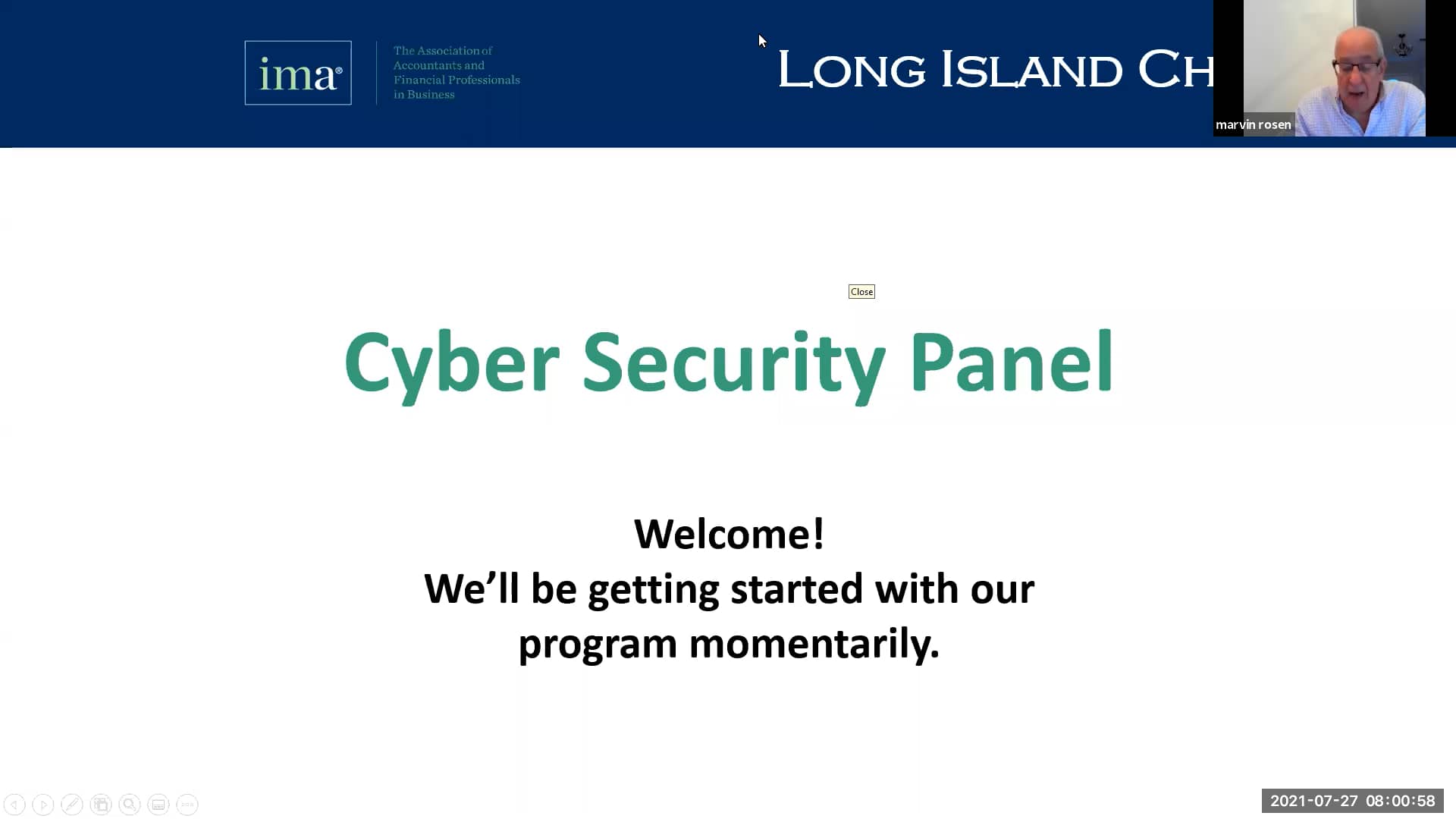 IMA Cyber Security Panel on Vimeo