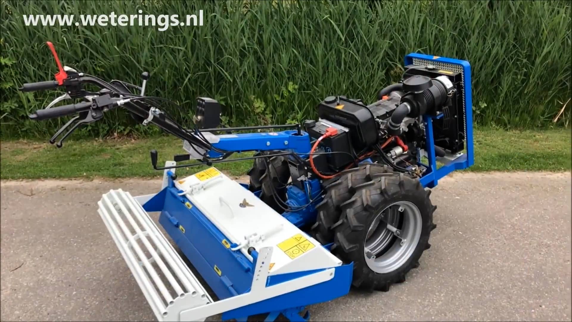 Nibbi G520 Hand tractor rotary tiller on Vimeo