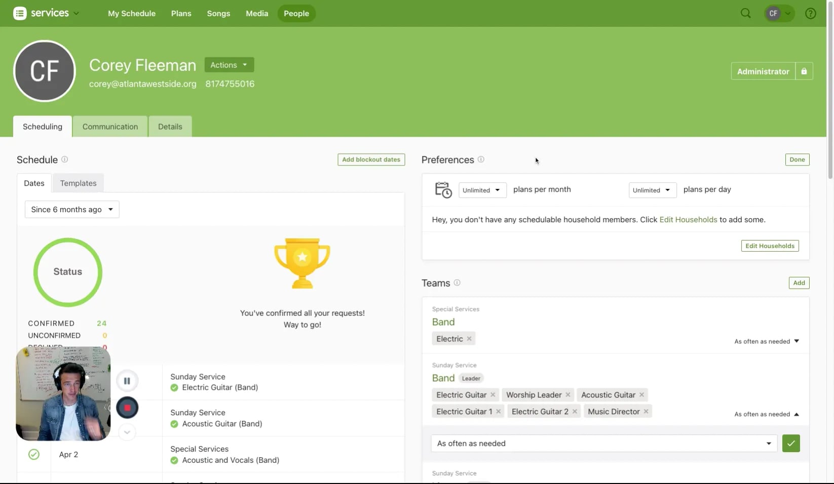2021 09 14 AWPC Setting Your Availability in Planning Center on Vimeo