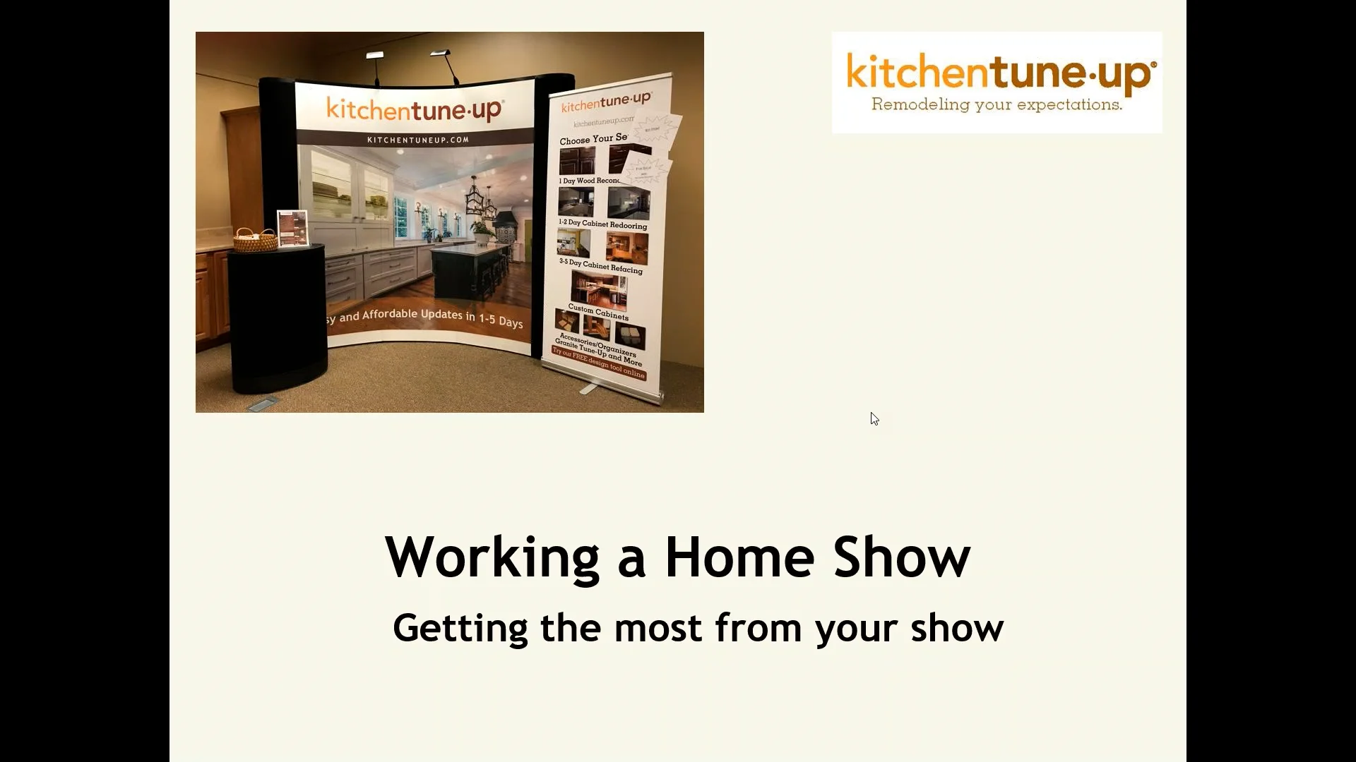 2018-09-06 1330 Working your Home Show Booth effectively