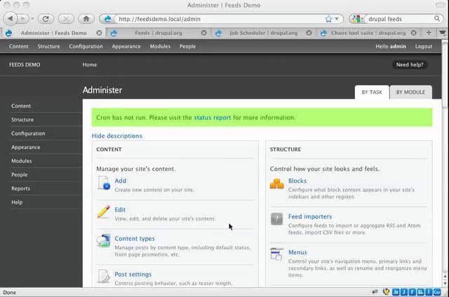Drupal - Import CSV Data Using Feeds - Part 1 on Vimeo