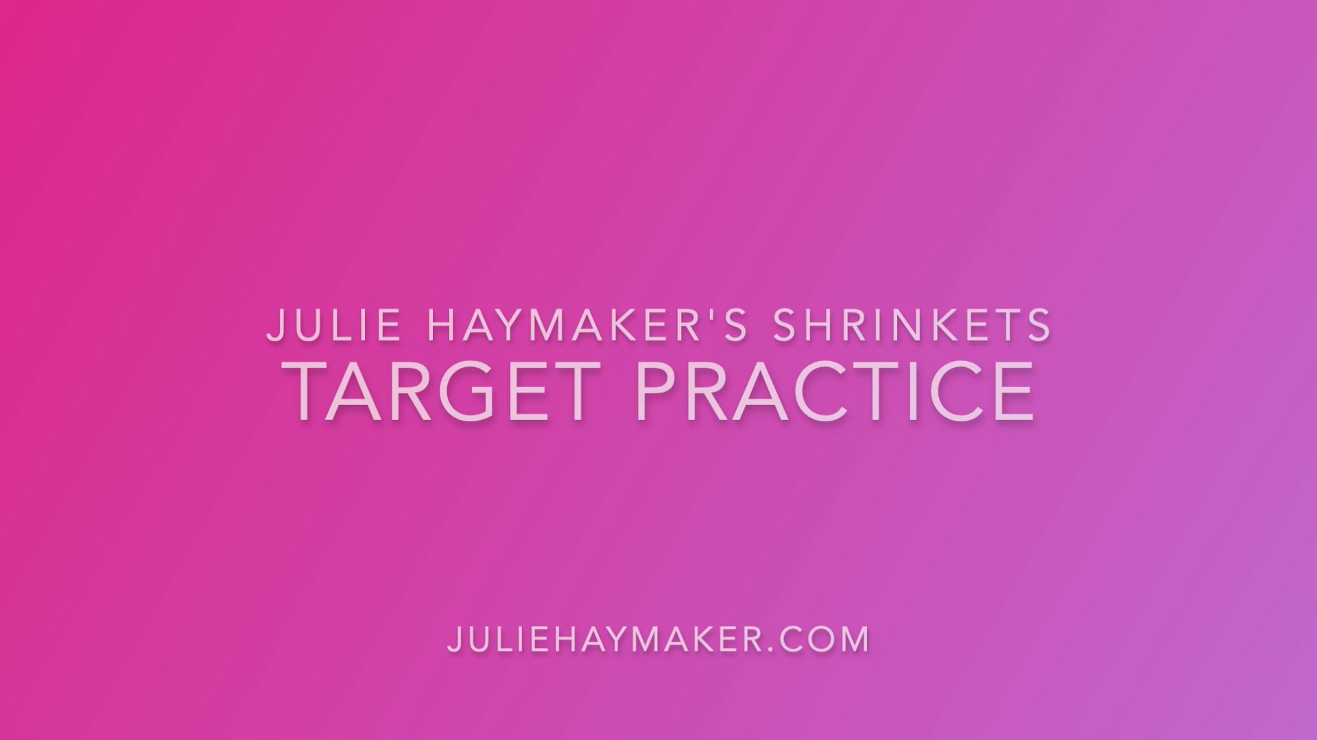 Target Practice on Vimeo