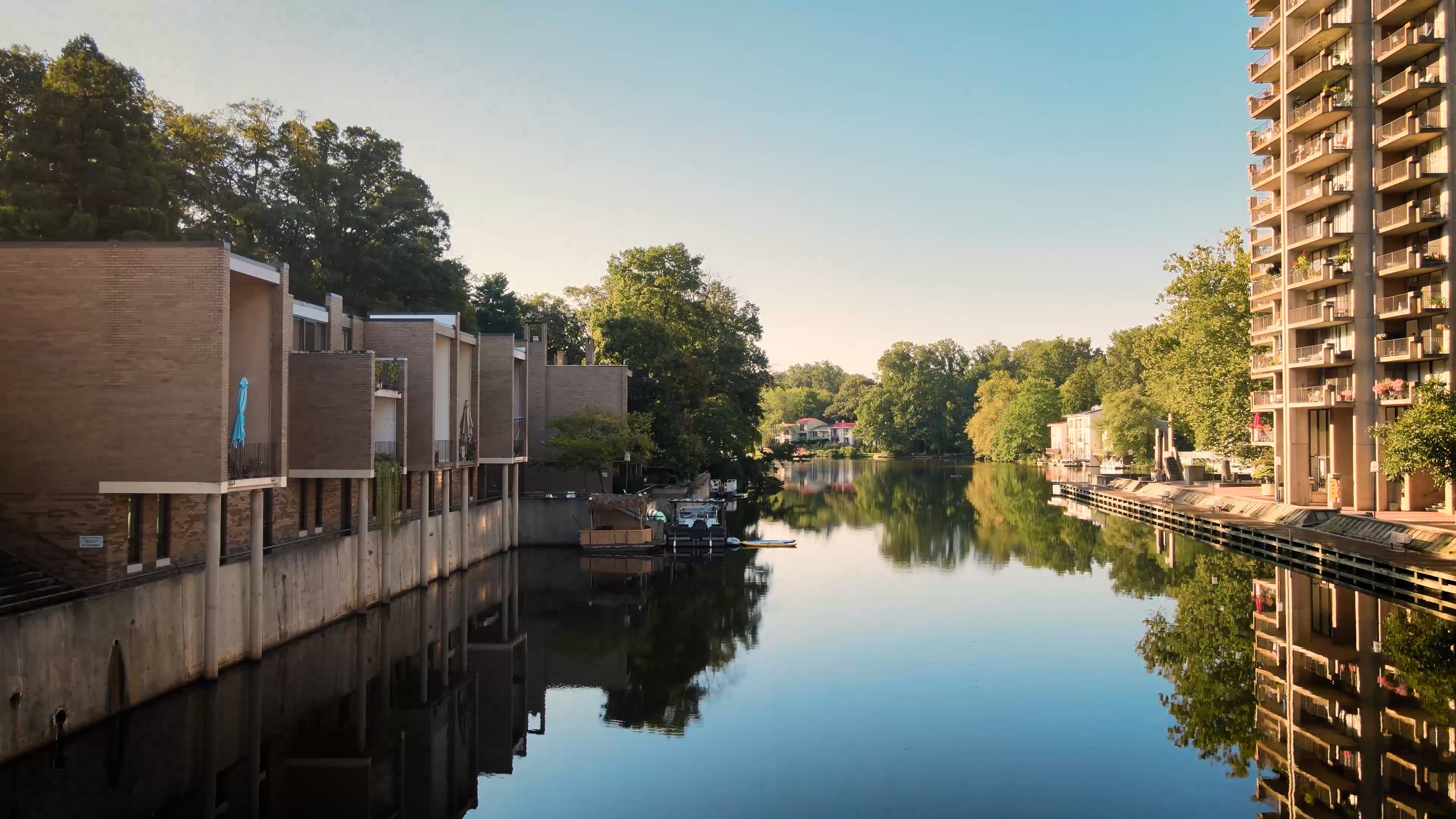 Reston, Virginia - Lake Anne - Mavic Air 2 Drone Aerial Footage 4k FAA ...