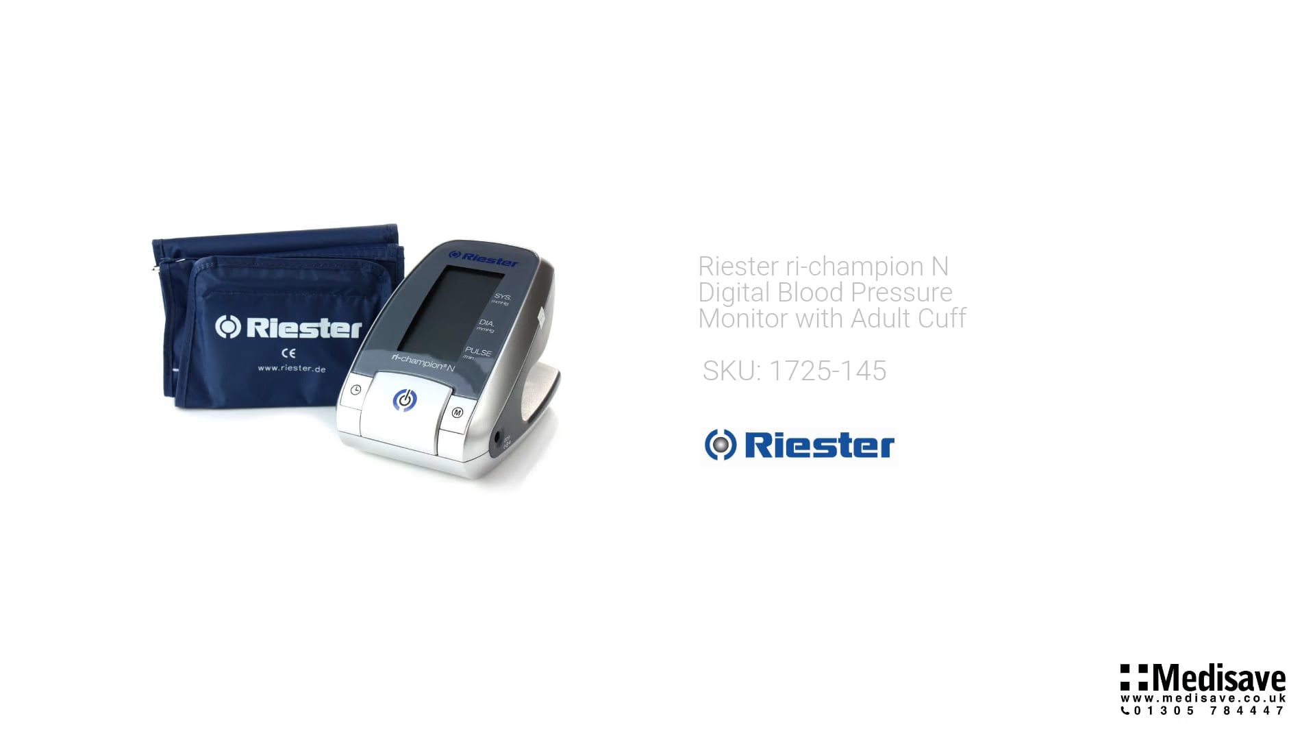 Riester ri champion N Digital Blood Pressure Monitor with Adult Cuff ...