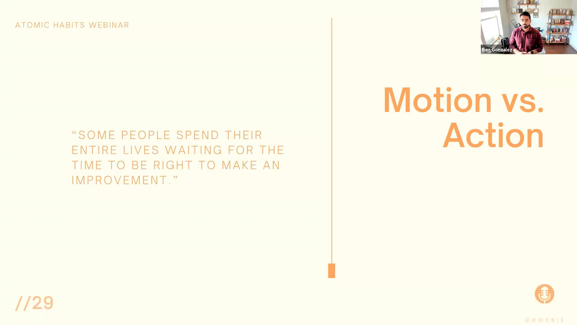 Atomic Habits - Motion vs Action on Vimeo