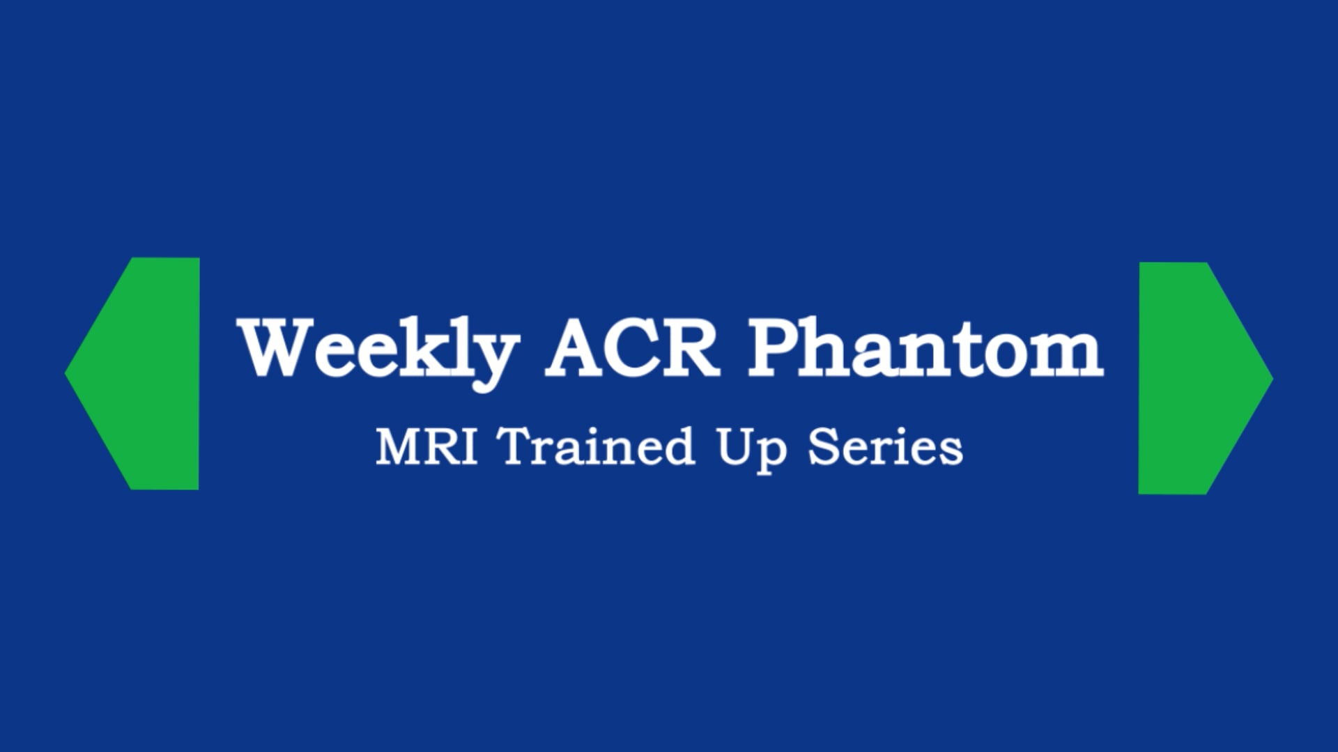 GE 16x weekly ACR phantom on Vimeo