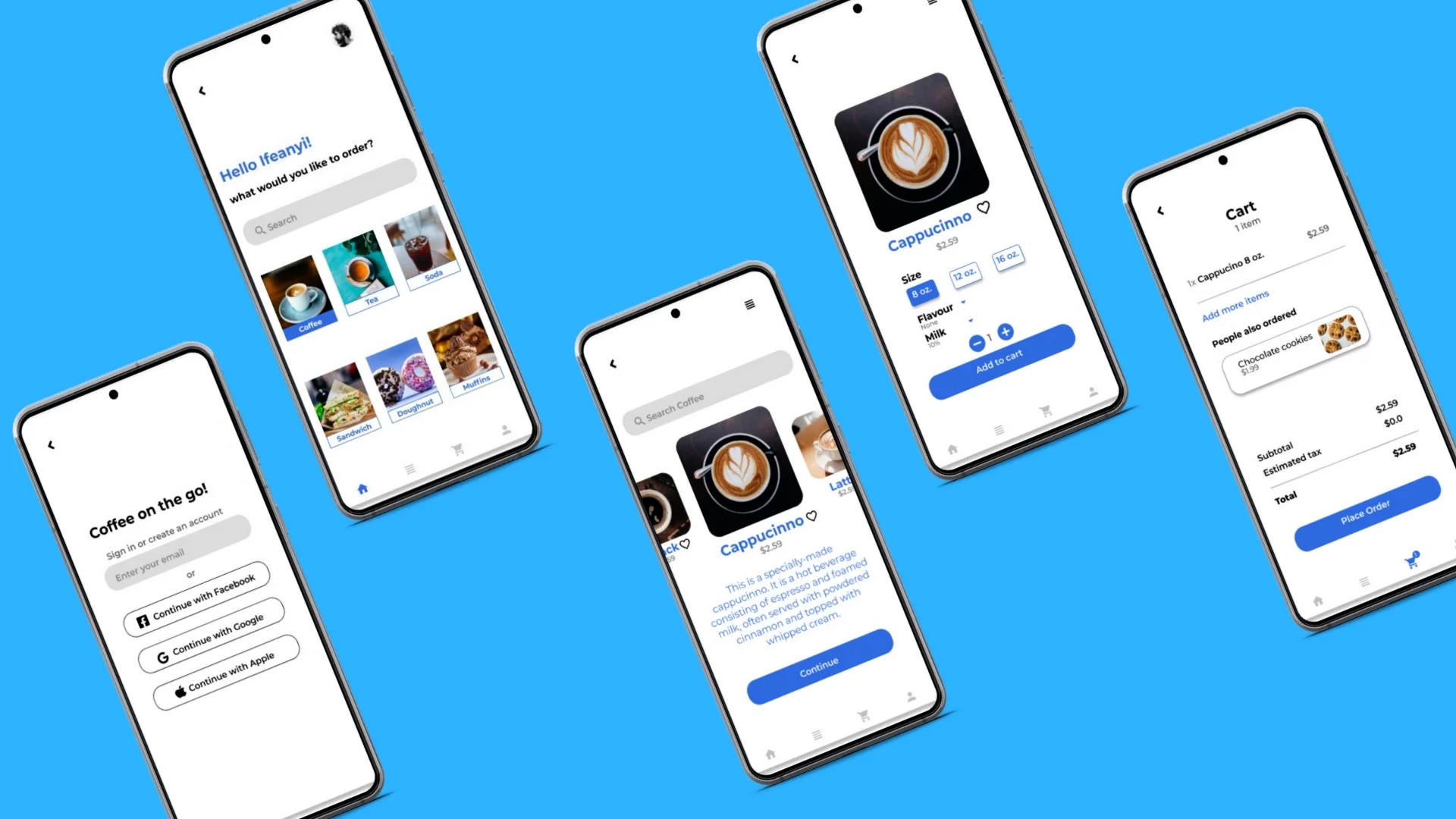 Coffee Shop High-fidelity mockup on Vimeo