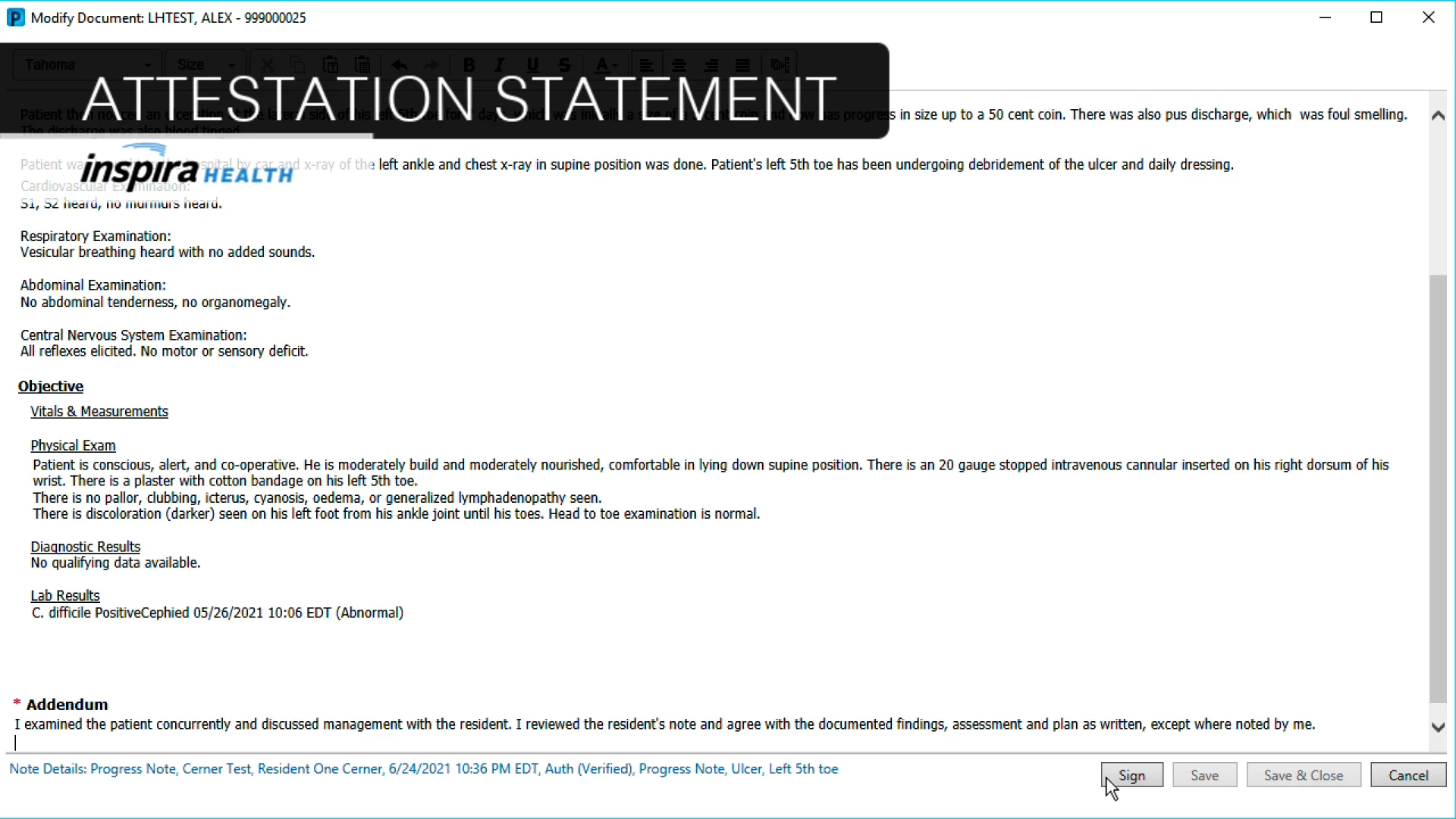 Attestation Statement on Vimeo