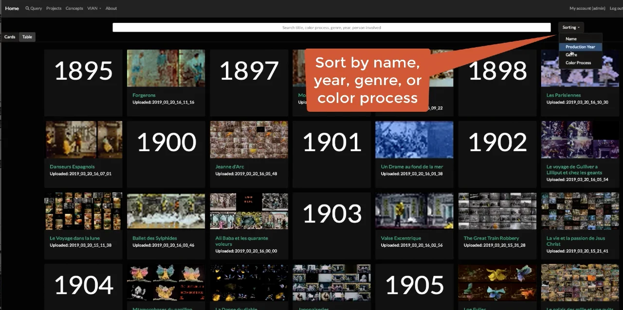 ERC Advanced Grant FilmColors VIAN: Project Page on the VIAN WebApp on Vimeo