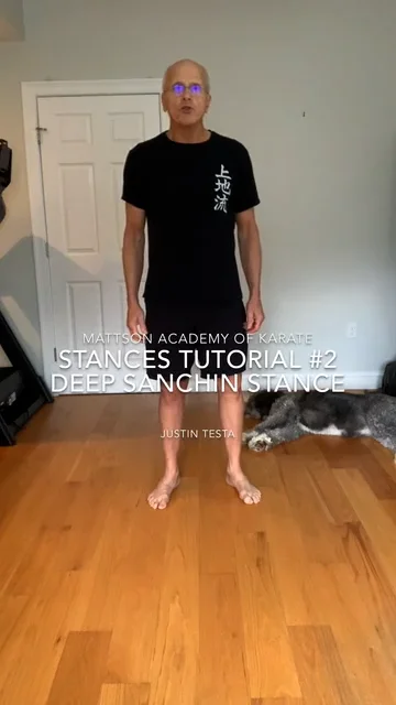 Stances Tutorial #2 - Deep Sanchin (Uechi-ryu Horse) Stance)
