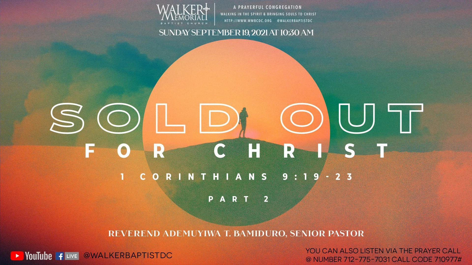 Sold Out For Christ Part II| WMBC | September 19, 2021 on Vimeo
