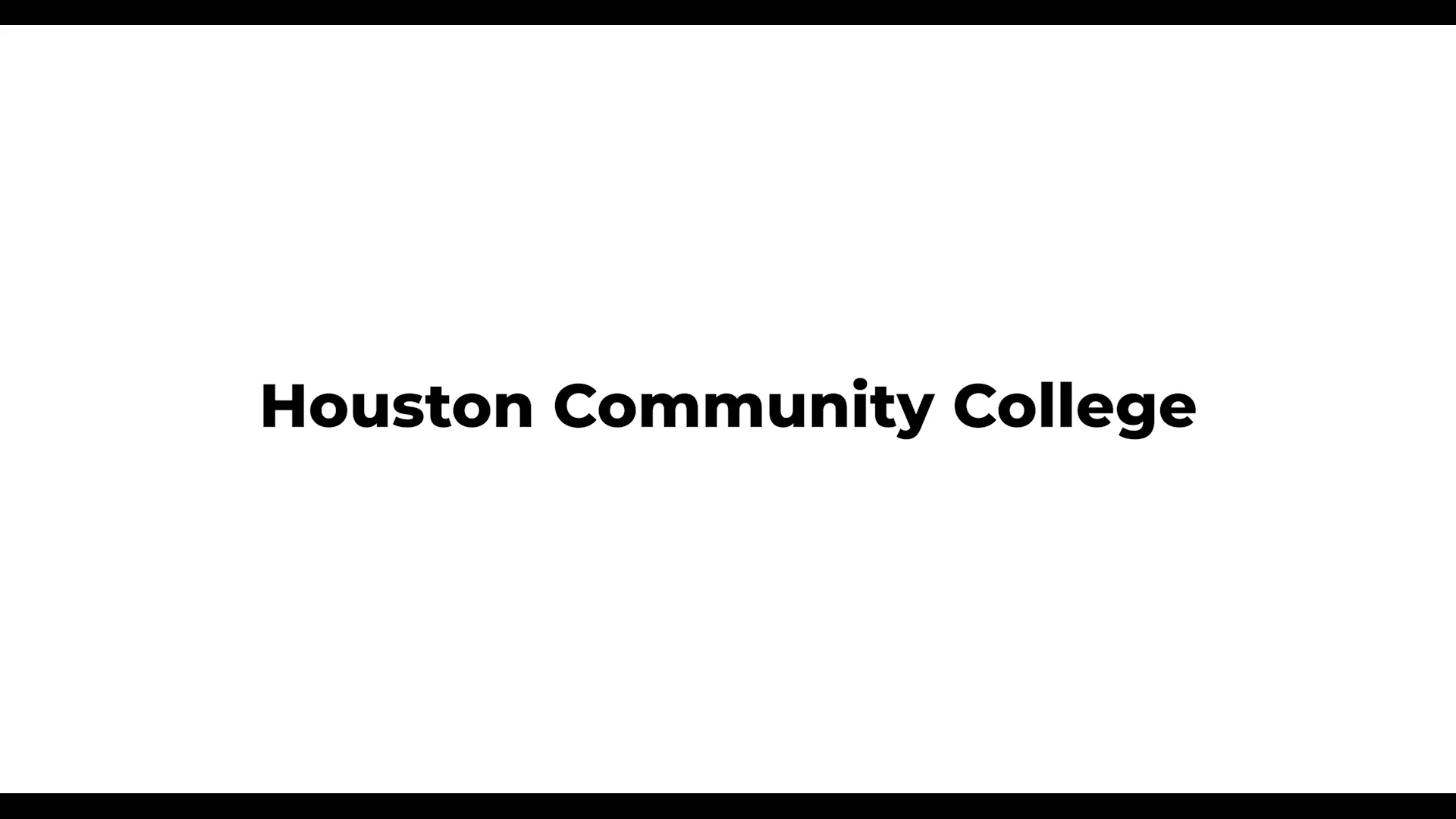 Houston Community College Video #1 on Vimeo