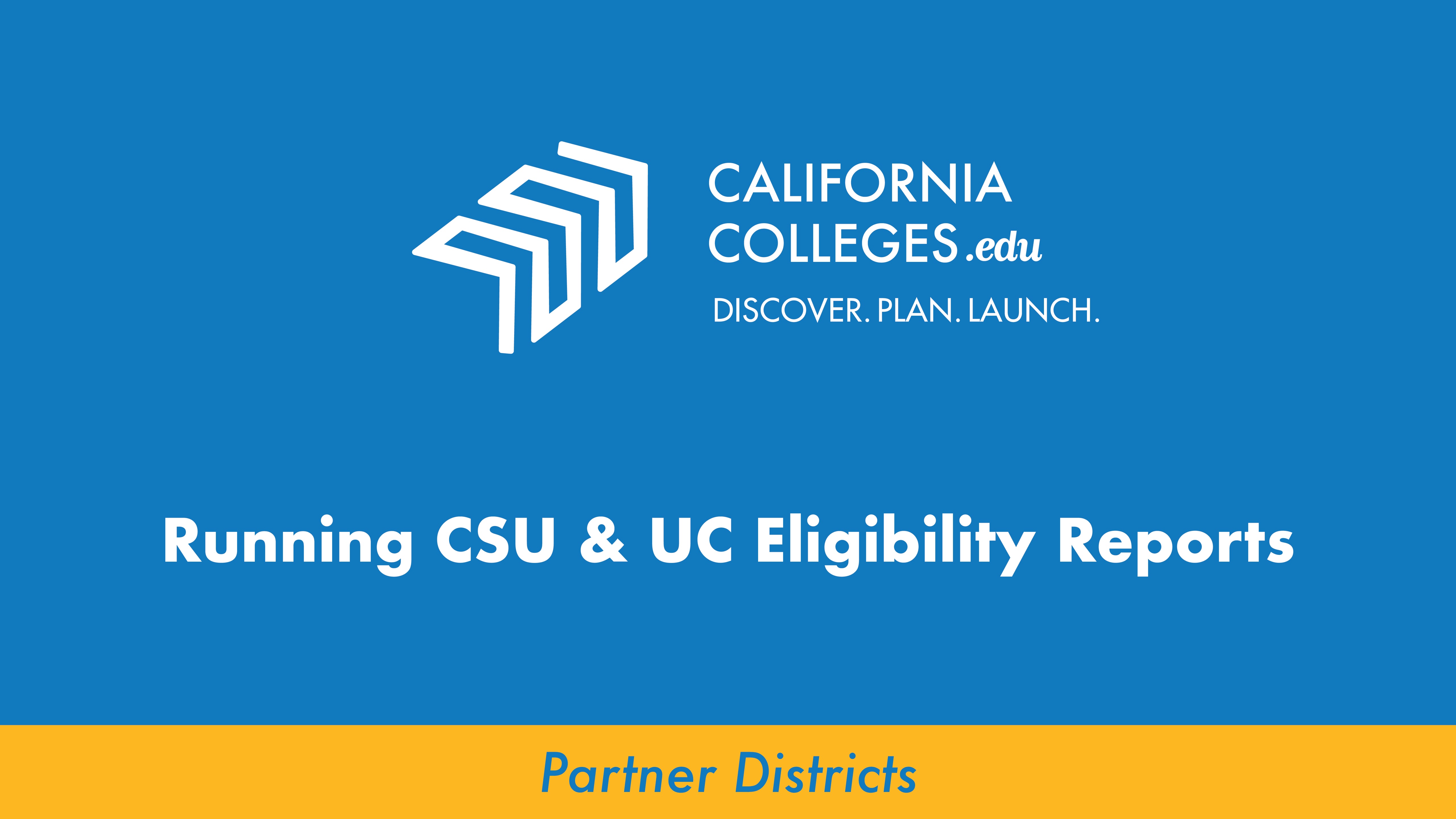 Educators: Application Integrations (Partner Districts) - Running CSU ...