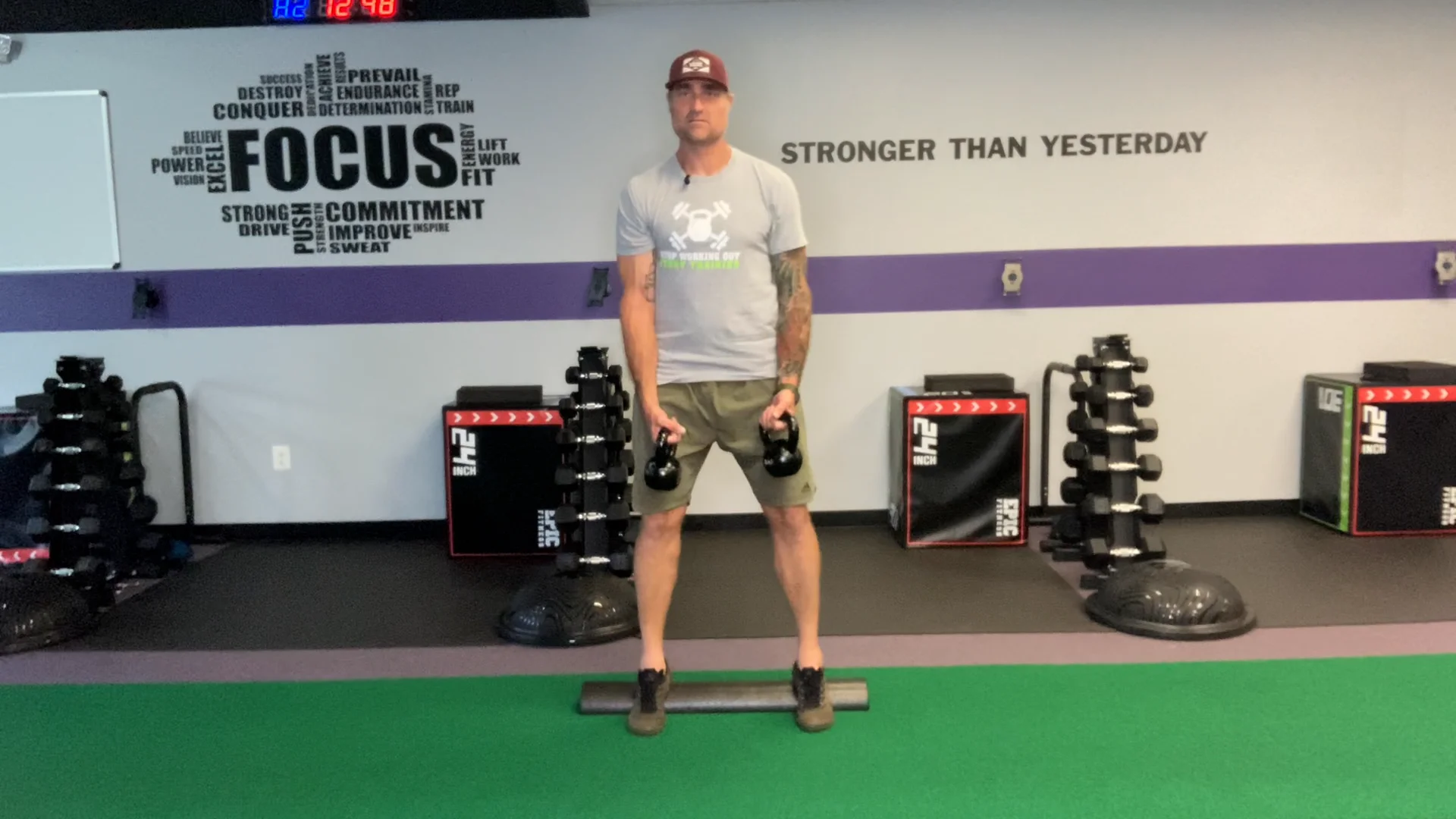 Squat W/ KB Curls on Vimeo