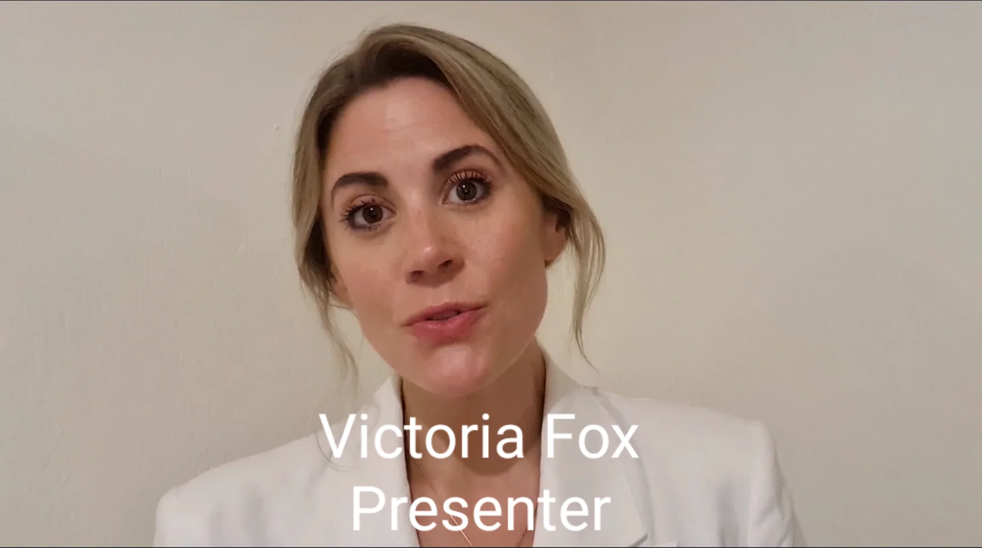 Victoria Fox - e-learning news presenter self tape on Vimeo