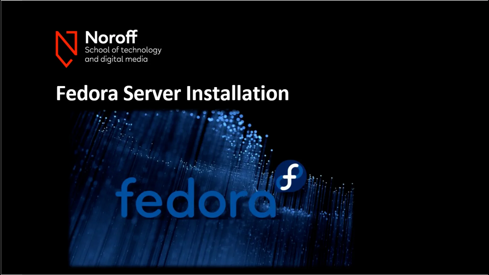 Fedora Server Installation on Vimeo
